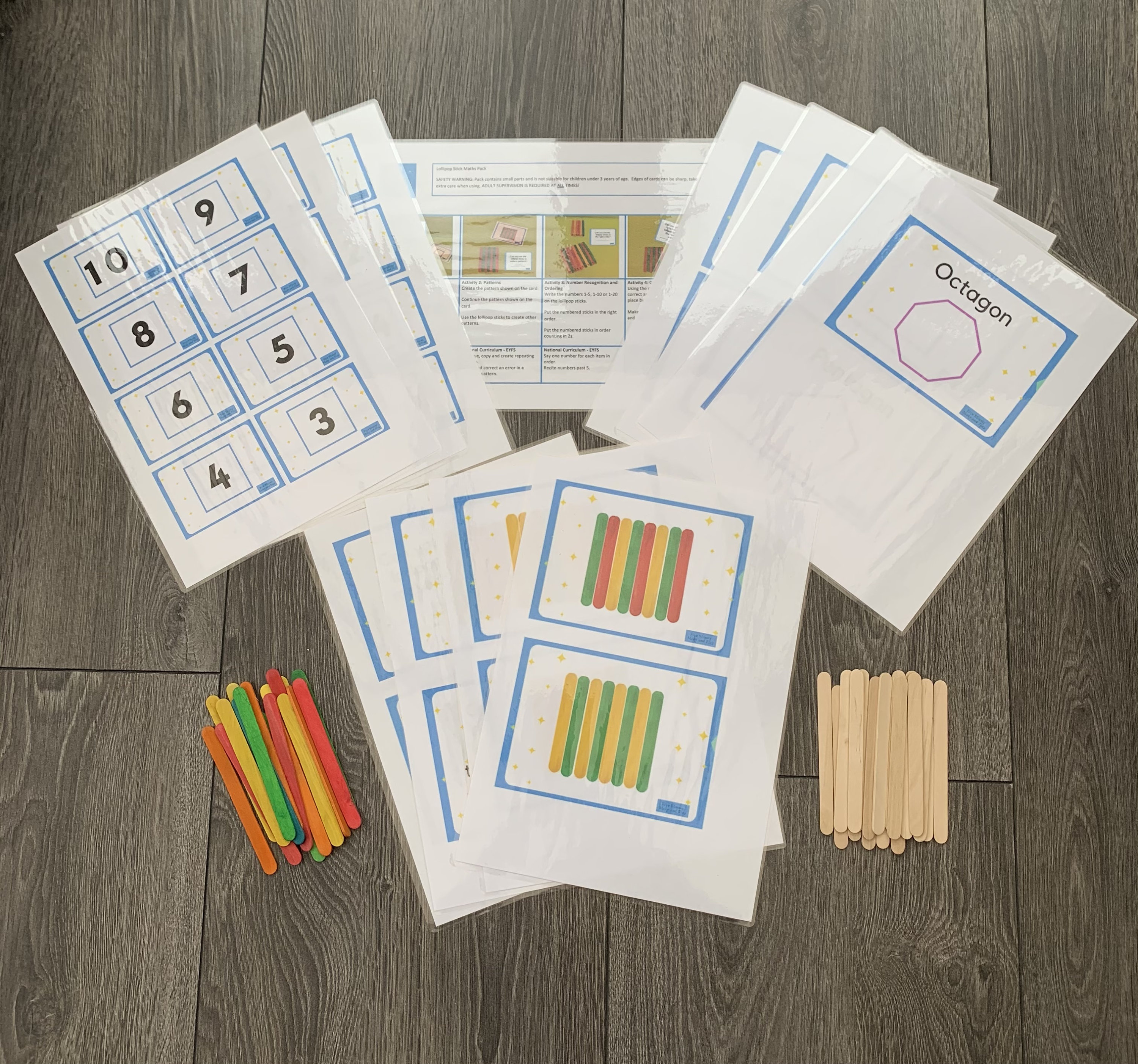 Lollipop Stick Maths Activity Pack PDF - Etsy