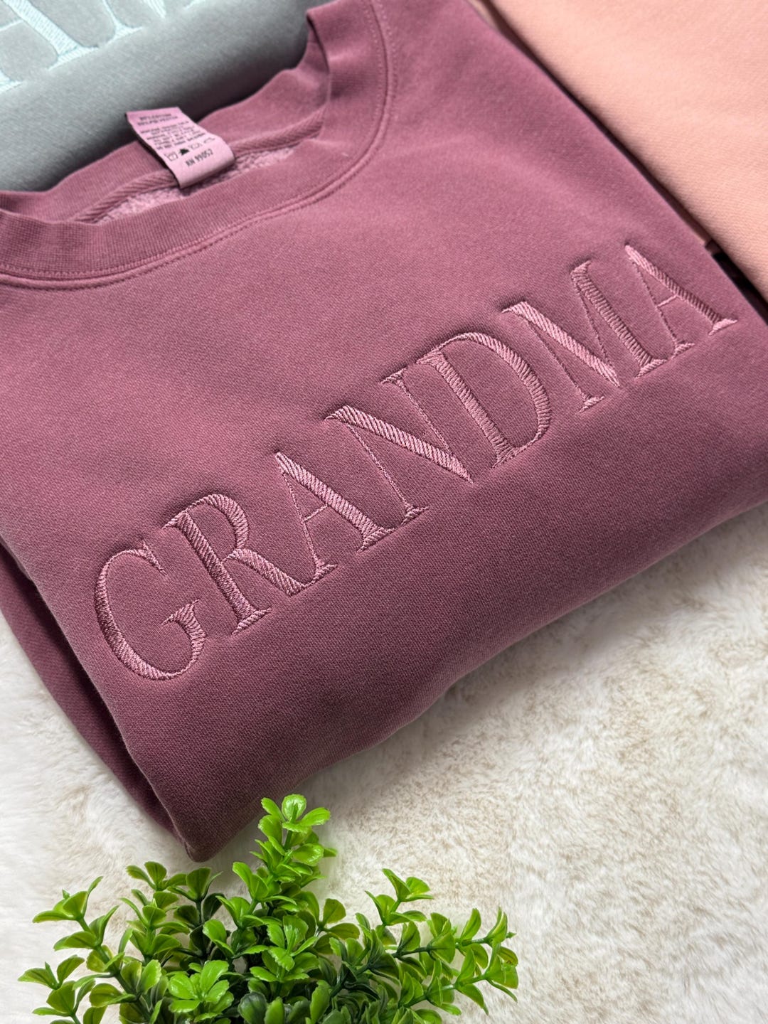 Embroidered Customizable GRANDMA Sweatshirt NANA Sweatshirt Embroidered ...