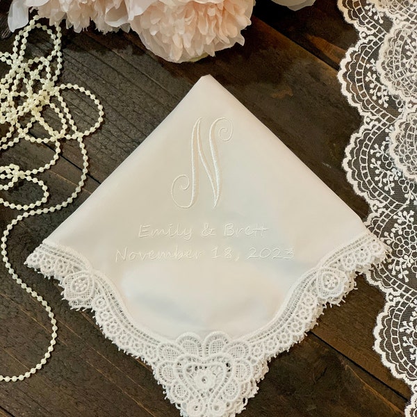 Wedding Handkerchief - Etsy