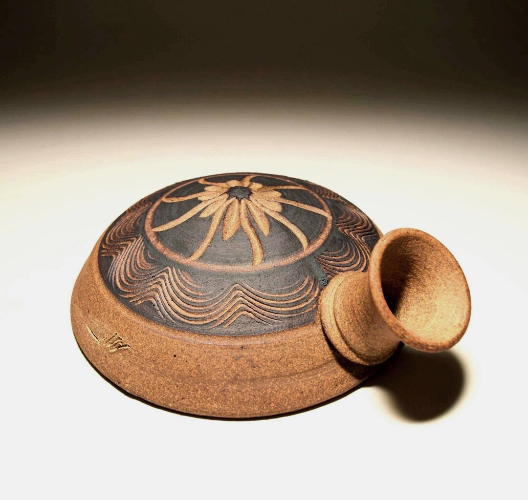 Artisan Clay Water Vessel, Unusual Earthenware Water Container, Terra ...