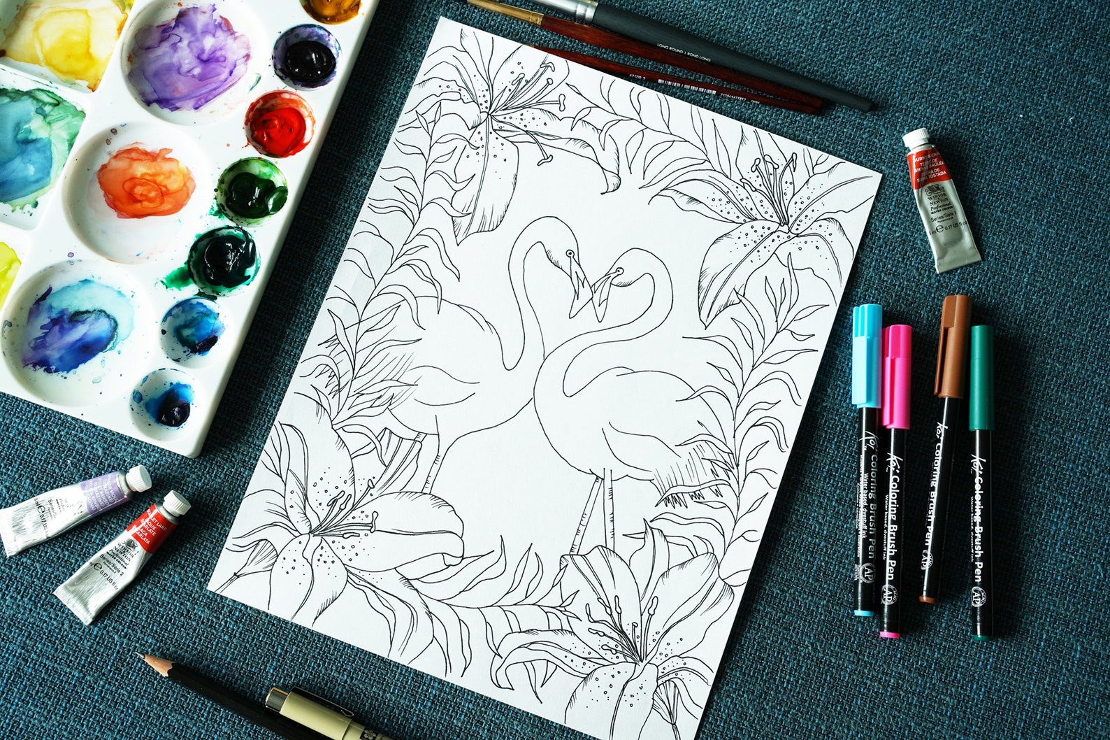 Coloring Pages for Adults | Printable Botanical Coloring Sheets | Adult ...