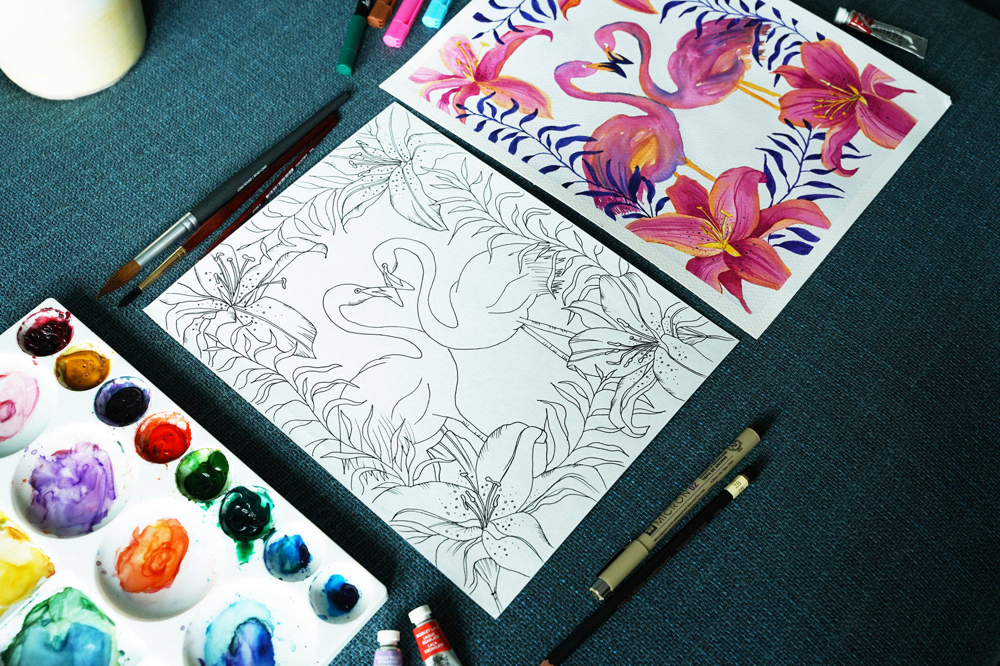Coloring Pages for Adults | Printable Botanical Coloring Sheets | Adult ...