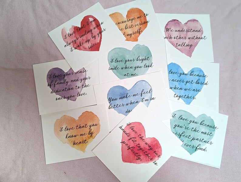 10 Reasons Why I Love You Cards Birthday Anniversary - Etsy