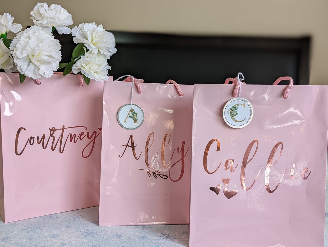 Personalized Gift Bags,wedding Gift Bags Personalized,bridesmaid Gift ...