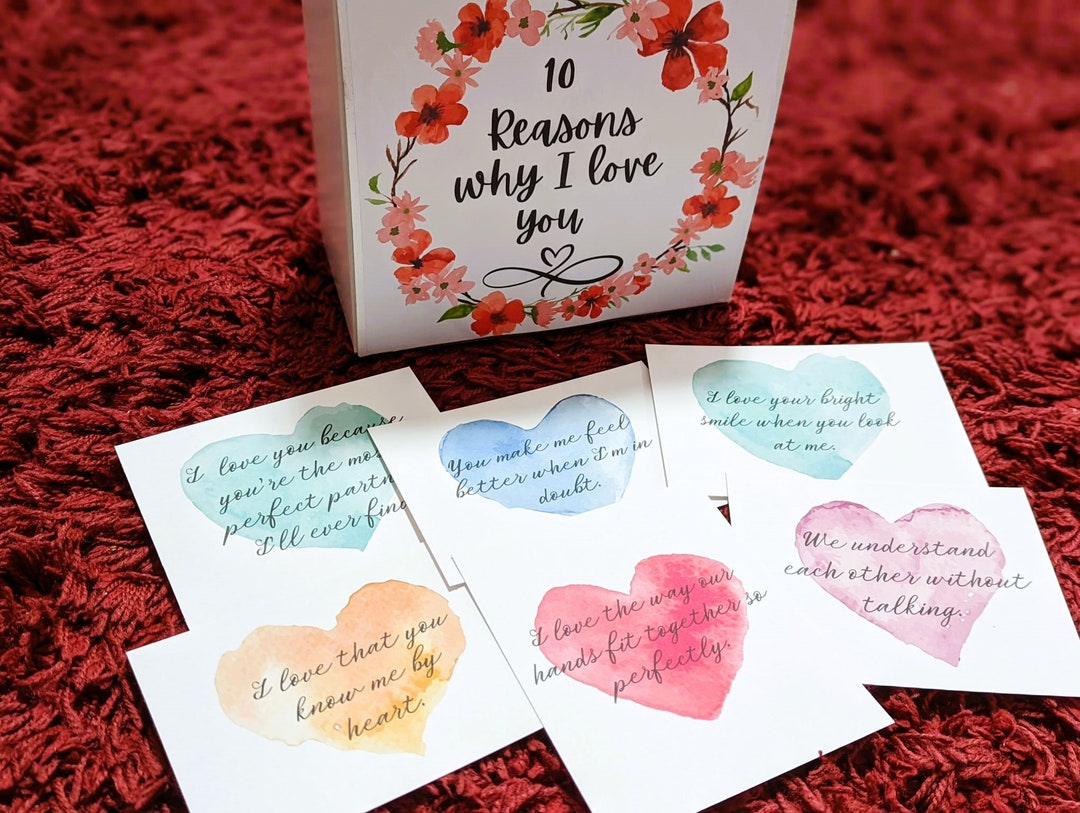 10 Reasons Why I Love You Box, Christmas Valentine's Day Gift ...