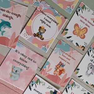 Children's Positive Affirmation Cards Digital Download | Encouragement ...