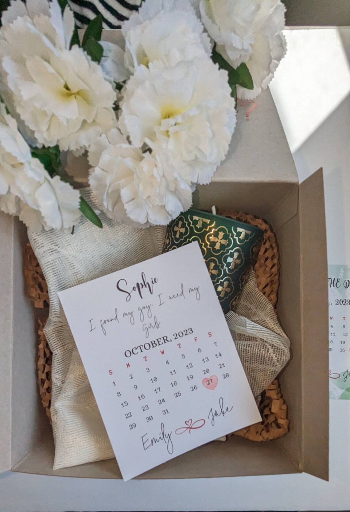 Bridesmaid Proposal Calendar Card Save the Date Proposal Calendar ...