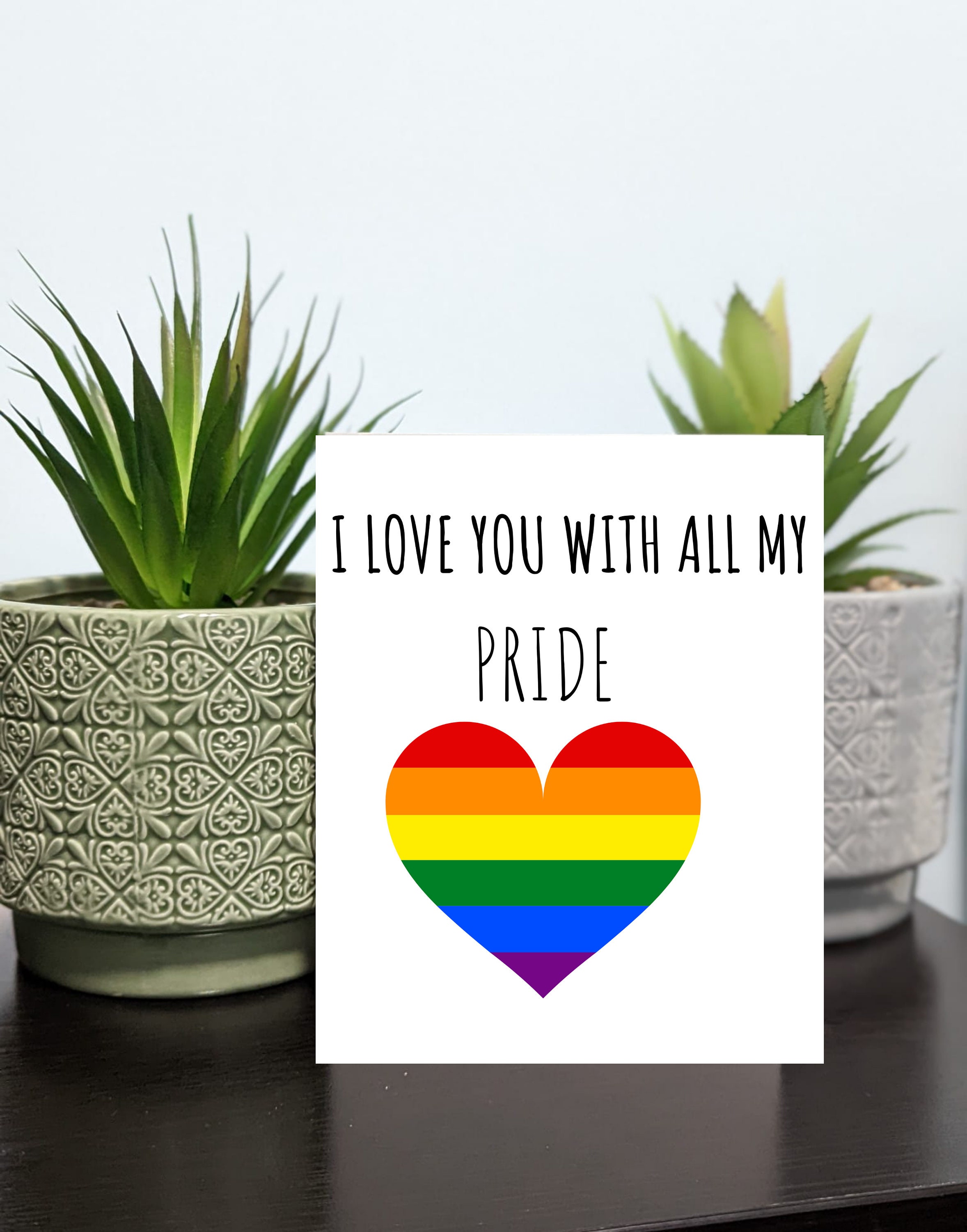 Happy Pride Cards Pride LGBTQ Rainbow Greeting Card LGBTQ - Etsy