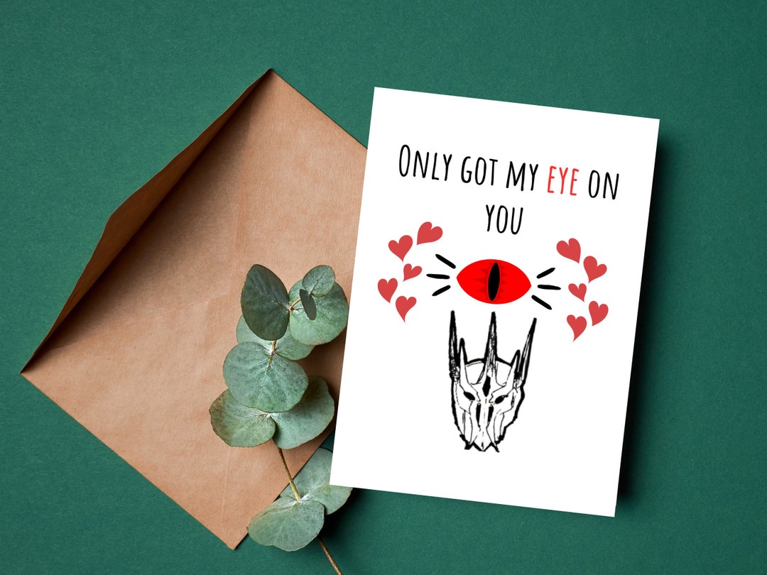LOTR Birthday Card, LOTR Sauron Gollum Anniversary, Birthday Card ...