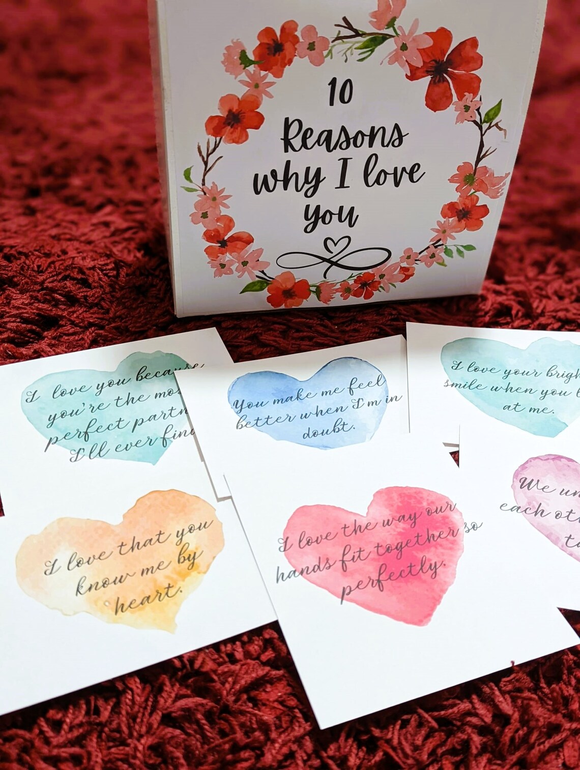 10 Reasons Why I Love You Box Christmas Valentine's Day - Etsy