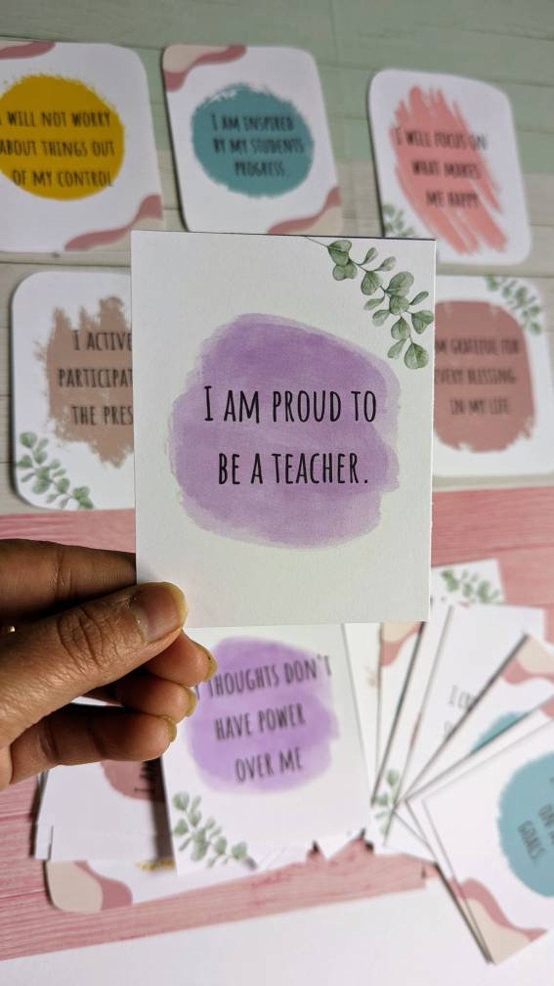 Teacher Affirmations Bag, Positive , Daily Affirmations, Teacher Gifts ...