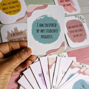 Teacher Affirmations Bag, Positive , Daily Affirmations, Teacher Gifts ...
