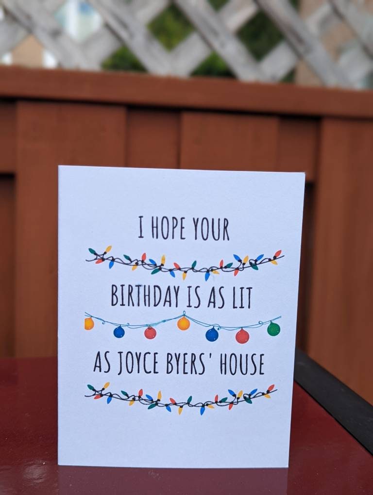 Netflix Series Stranger Things 4 Birthday Cards Stranger - Etsy