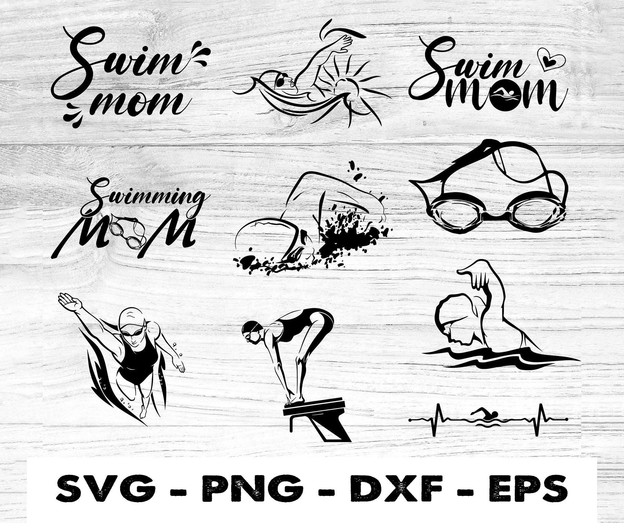 Swim SVG Swim PNG Swim Dxf Swim SVG for Cricut Swim Svg | Etsy