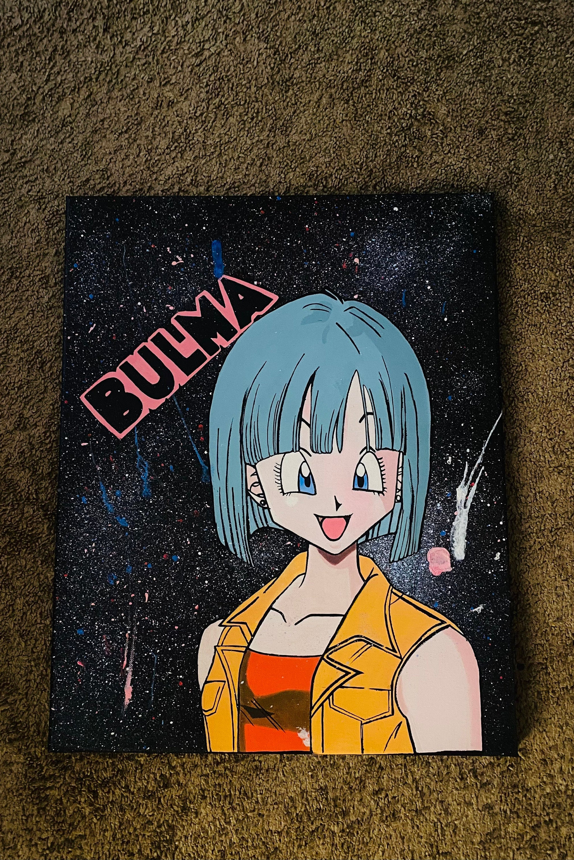 Dragonballz Bulma Custom Painting - Etsy