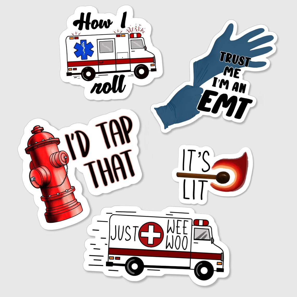 Fire Sticker Pack / First Responder Sticker Pack / EMT | Etsy