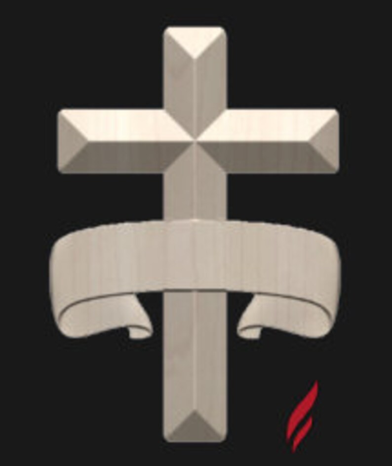 3D Cross With Personalization Banner files Only - Etsy