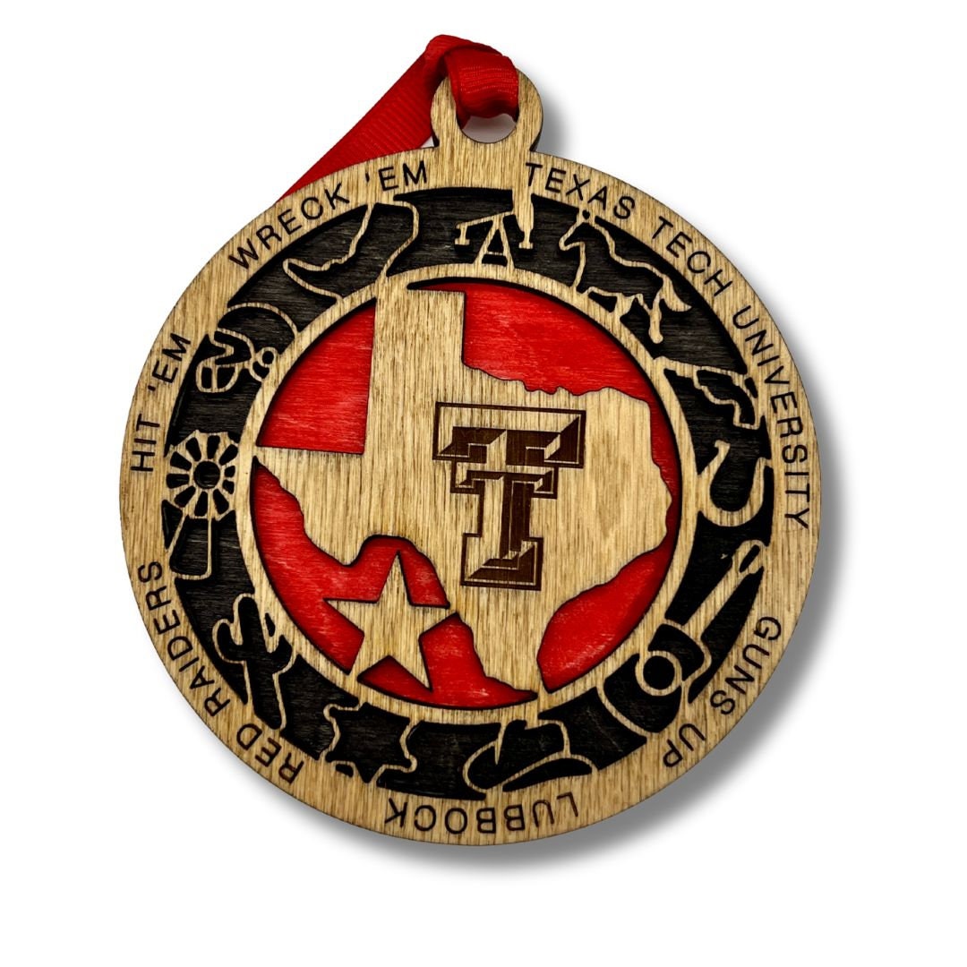 College and University Ornament Sam Houston Tarleton Texas Tech ...
