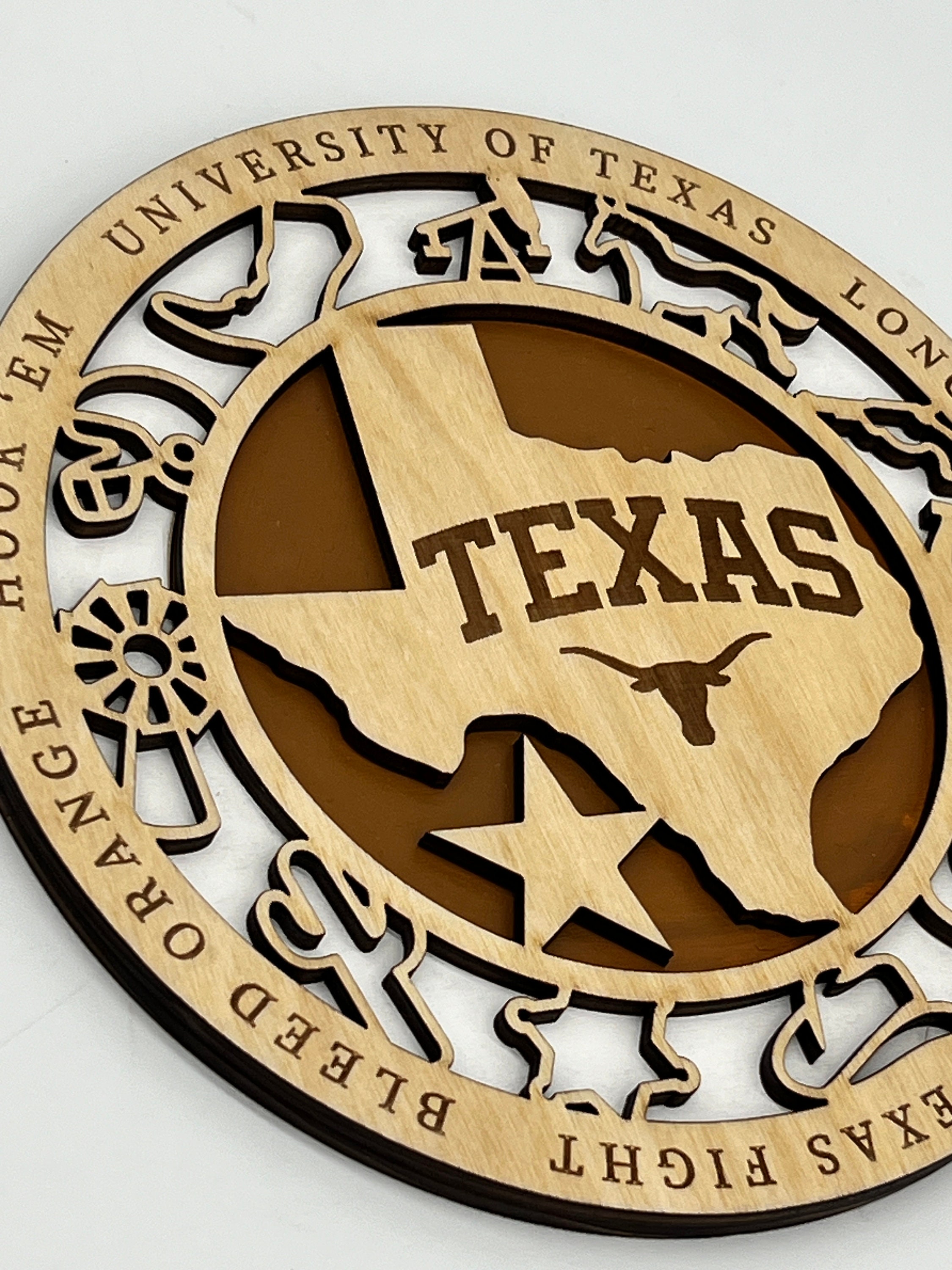 Licensed University of Texas Spirit Sign for Wall or Desk - Etsy