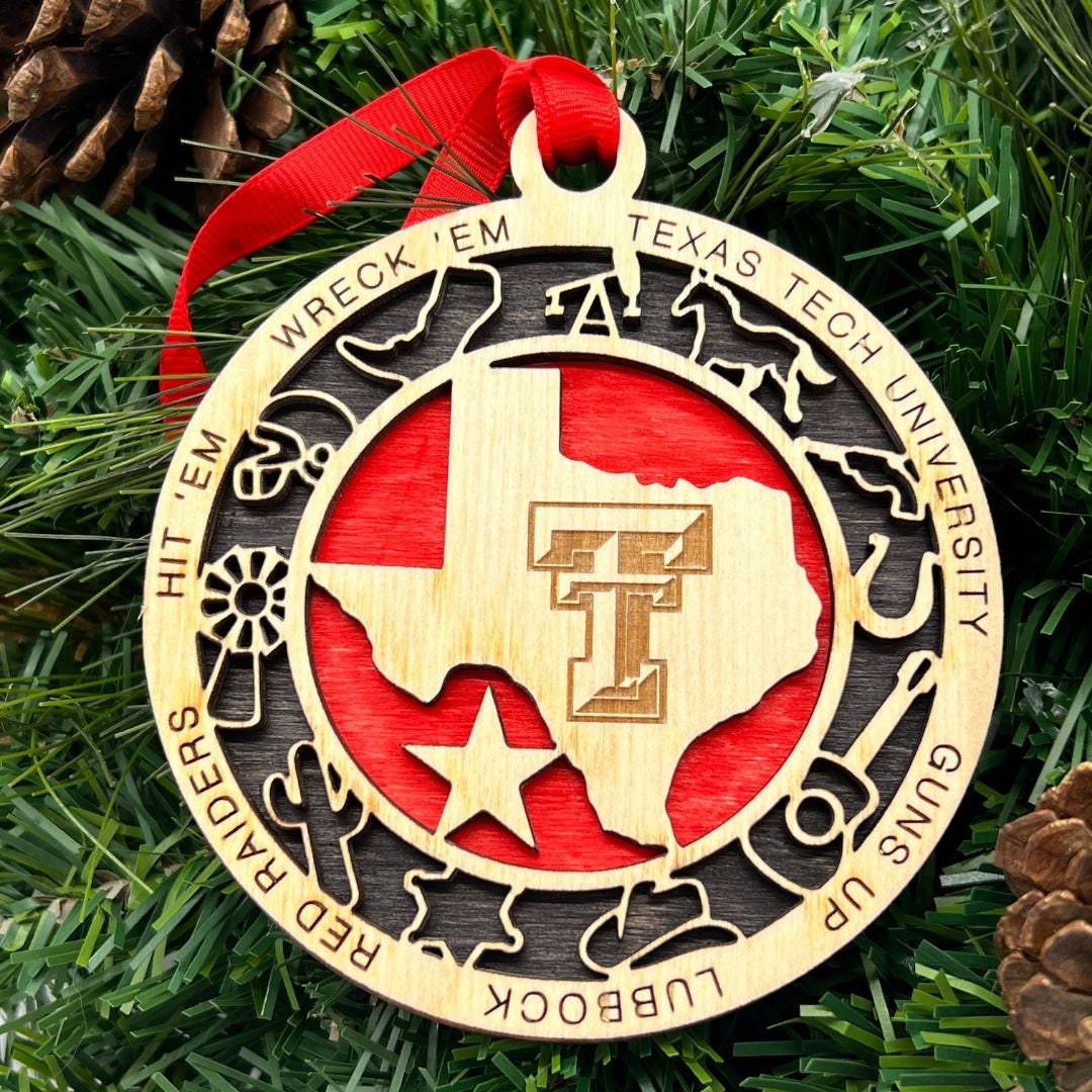 College and University Ornament Sam Houston Tarleton Texas Tech ...