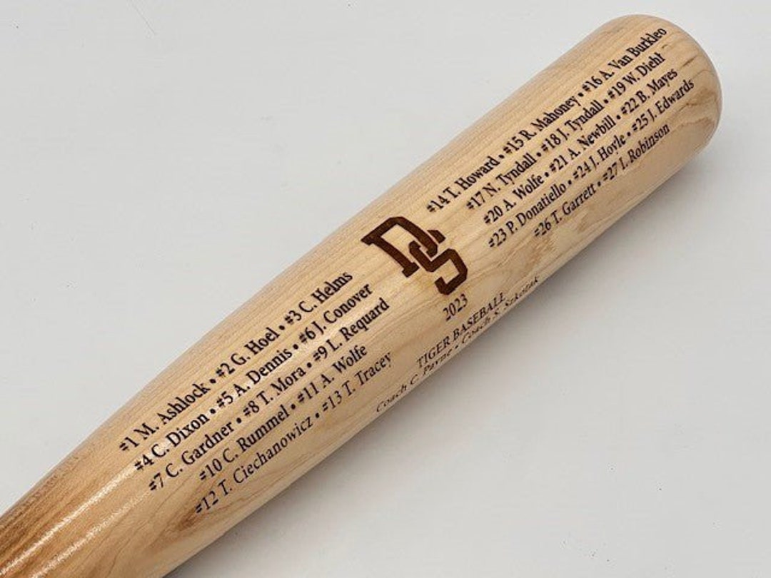 Laser-engraved Baseball Bat - Etsy