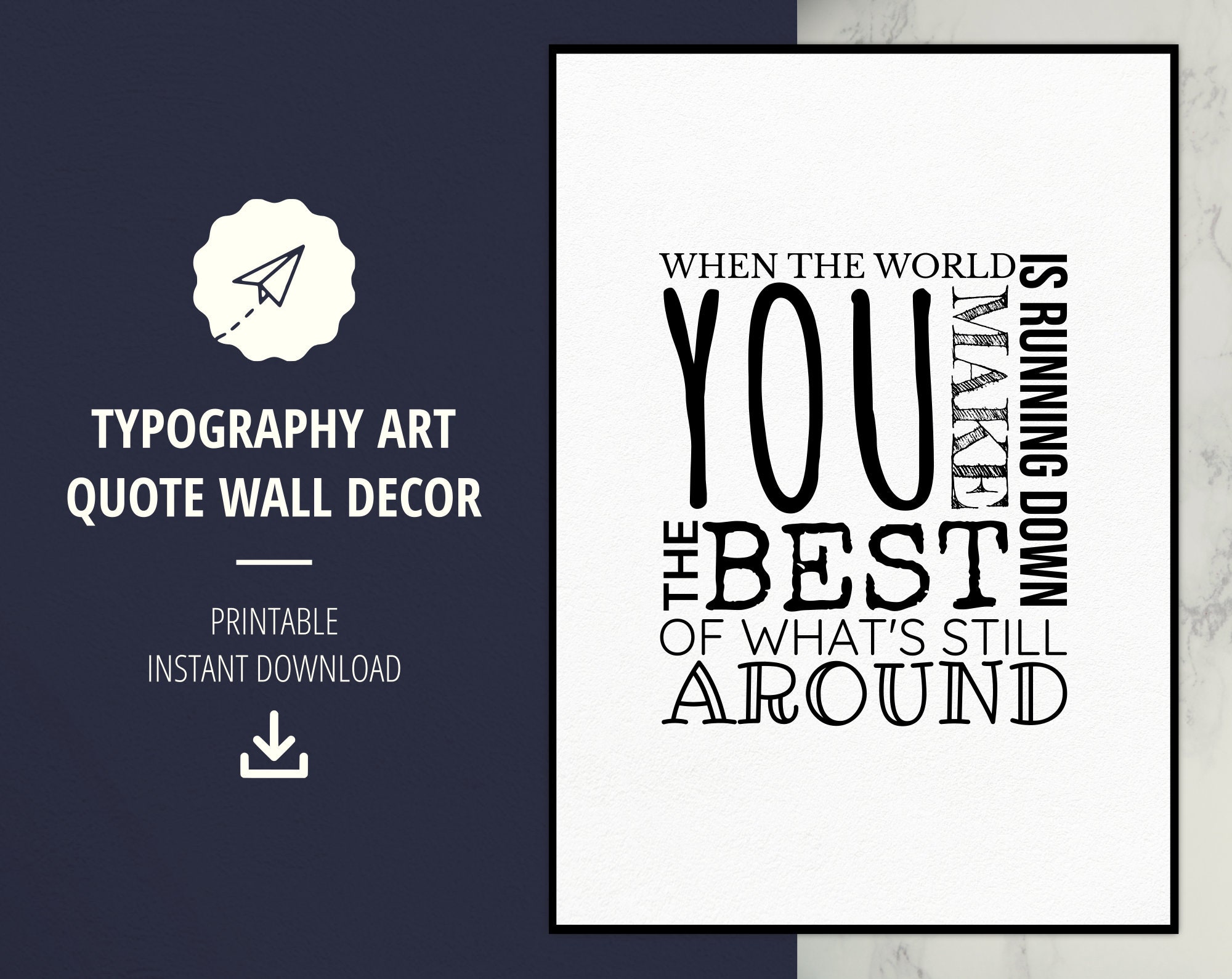Printable Wall Art, Quote Prints, Wall Decoration, Digital Download ...