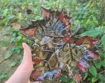 Crystal Leaf Dish | Etsy