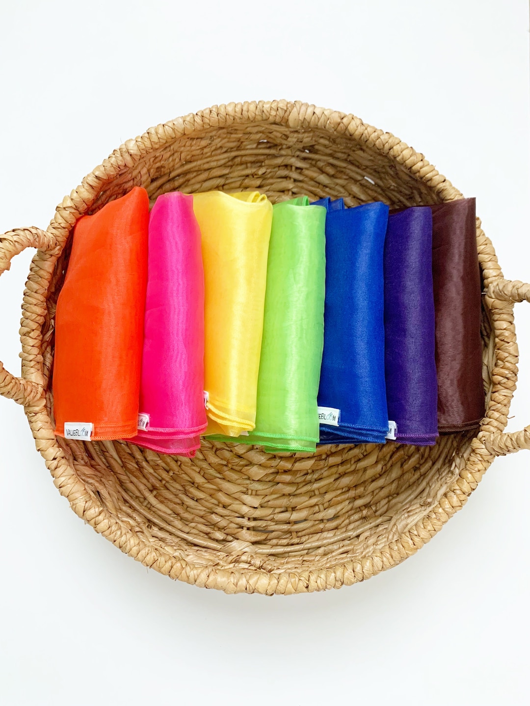 Bright Sensory Play Scarves, Rainbow Scarves, Set of 8 Rainbow - Etsy