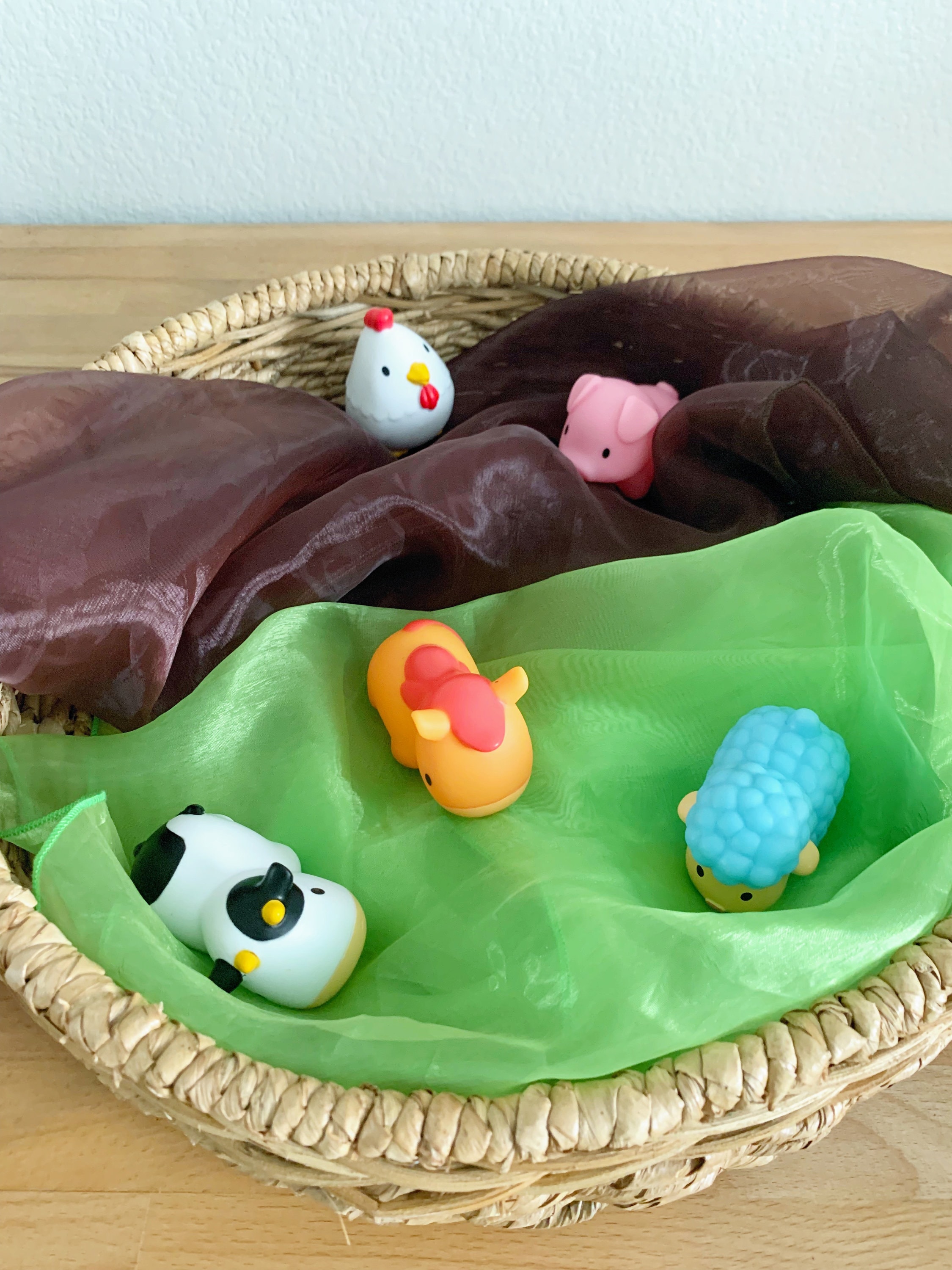 Bright Sensory Play Scarves, Rainbow Scarves, Set of 8 Rainbow - Etsy