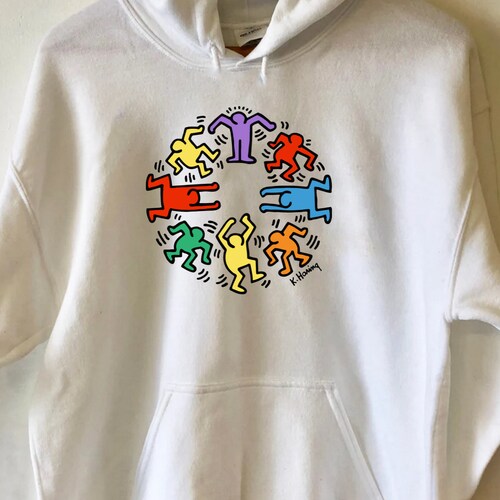 Keith Haring Resist Hoodie Sweatshirt - Etsy