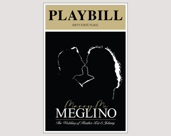 Wedding Program Template Broadway, Theatre, Playbill-themed Digital ...