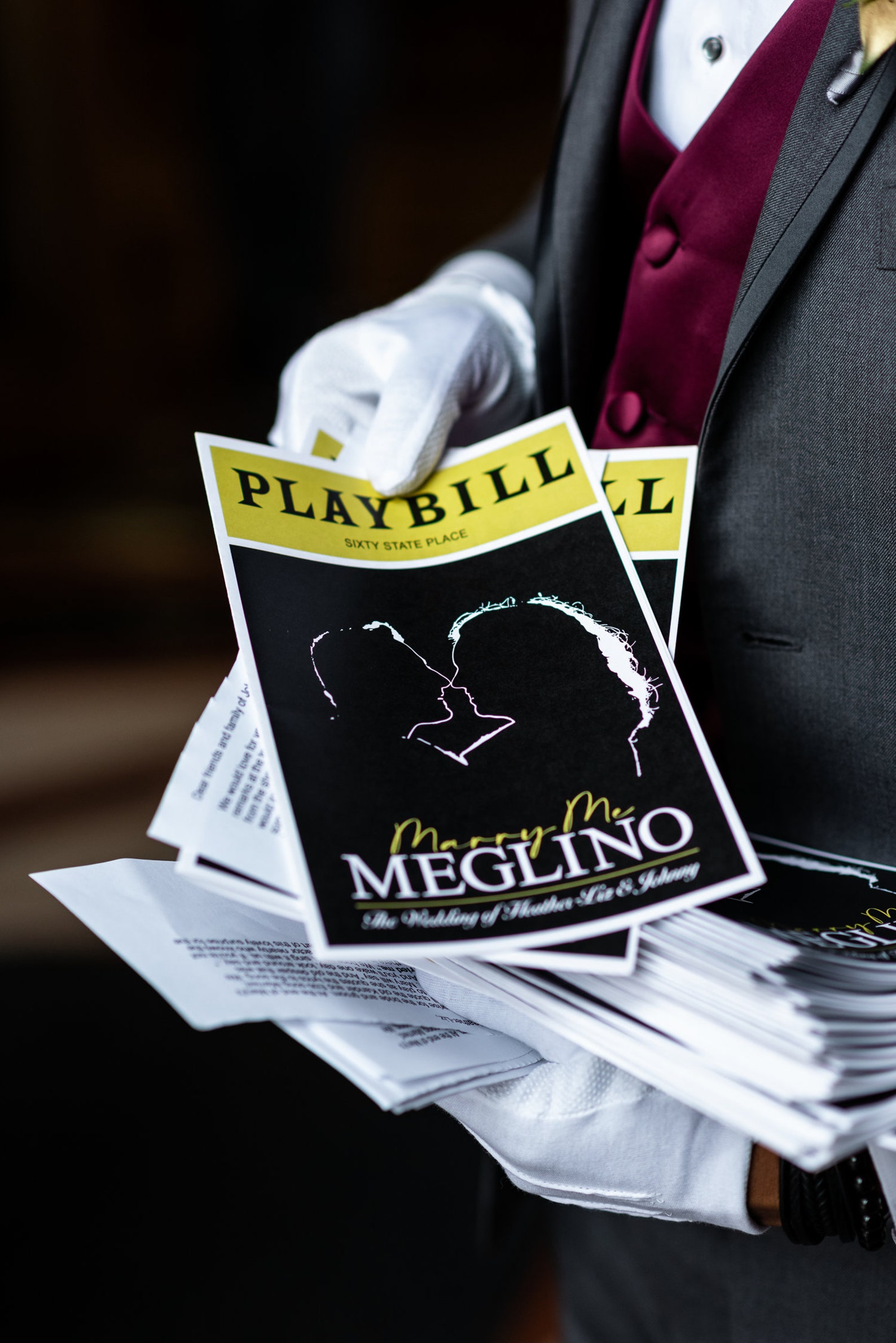Broadway Wedding Program - Etsy
