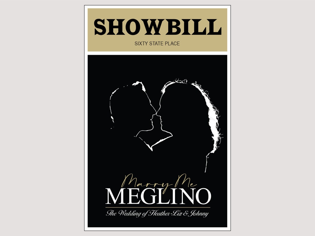 Broadway Wedding Program - Etsy