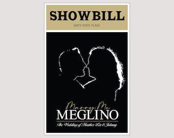 Wedding Program Template | Broadway, Theatre, Playbill-themed | Digital ...