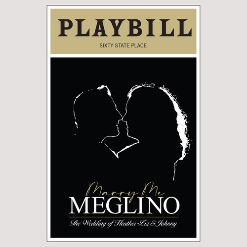 Wedding Program Template Broadway Theatre Playbill-themed - Etsy