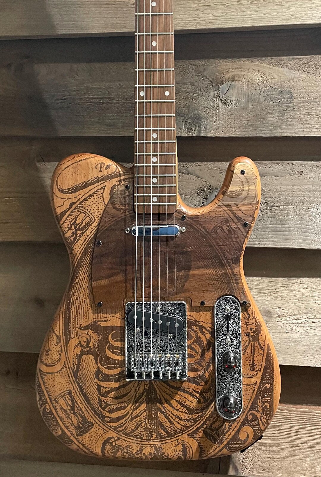 Skeleton Engraving, Telecaster, SVG File, Laser Engrave, Custom Guitar ...