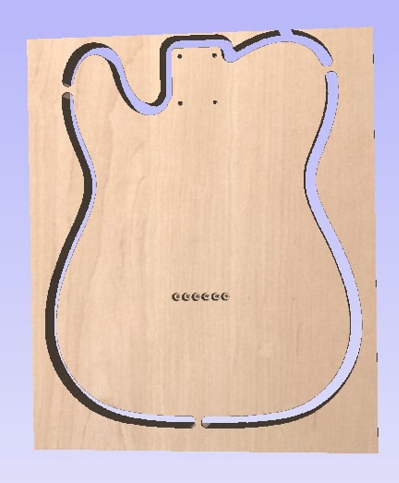 Telecaster Body, CNC File, Engraved, DXF, Vcarve File, Guitar, CNC, How ...