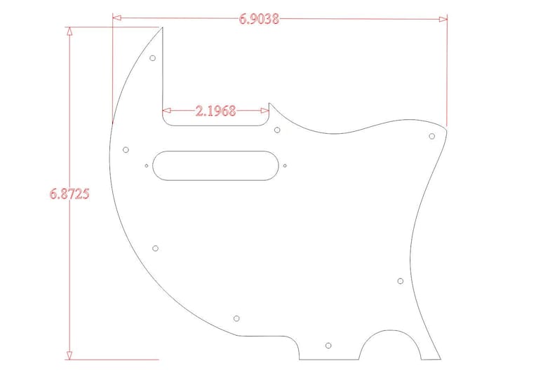Telecaster Style Pickguards. Standard and Custom. DXF and SVG Files ...