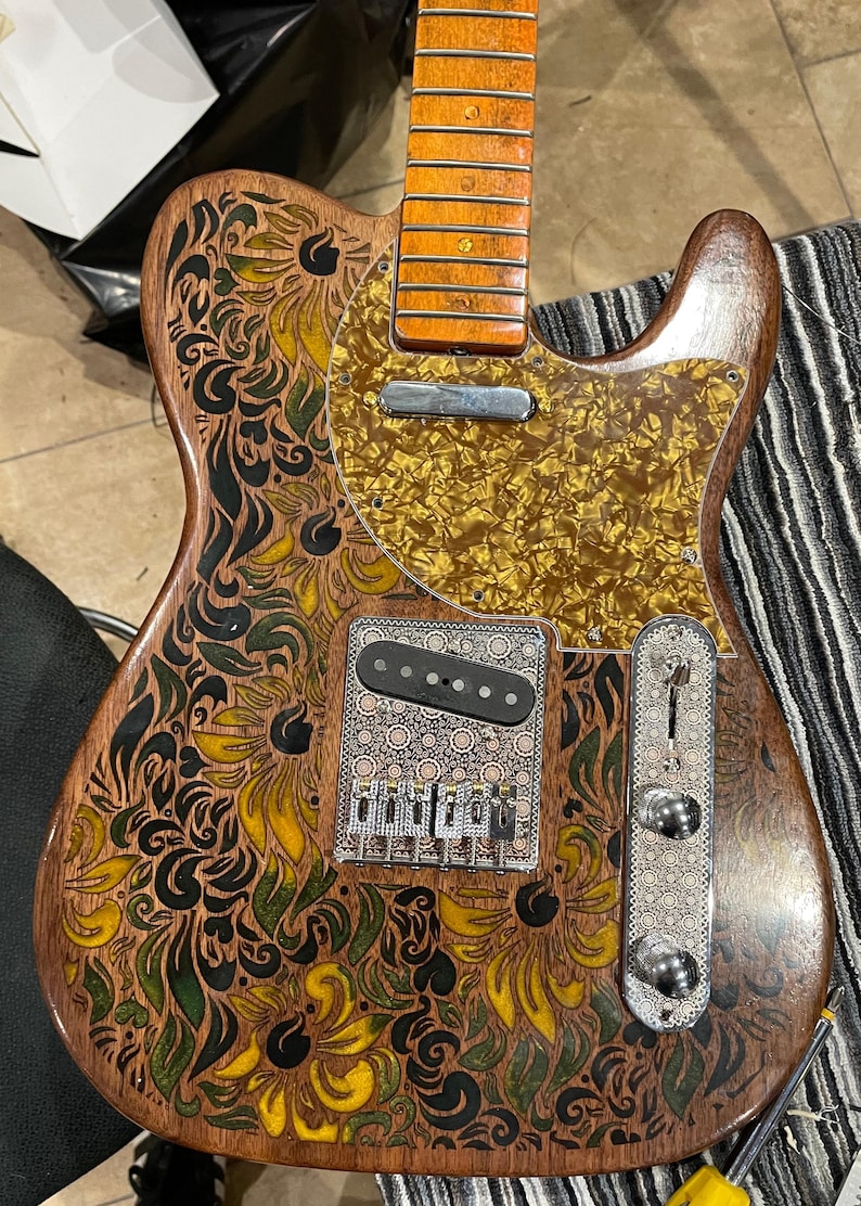 Telecaster Body, CNC File, Engraved, DXF, Vcarve File, Guitar, CNC, How ...