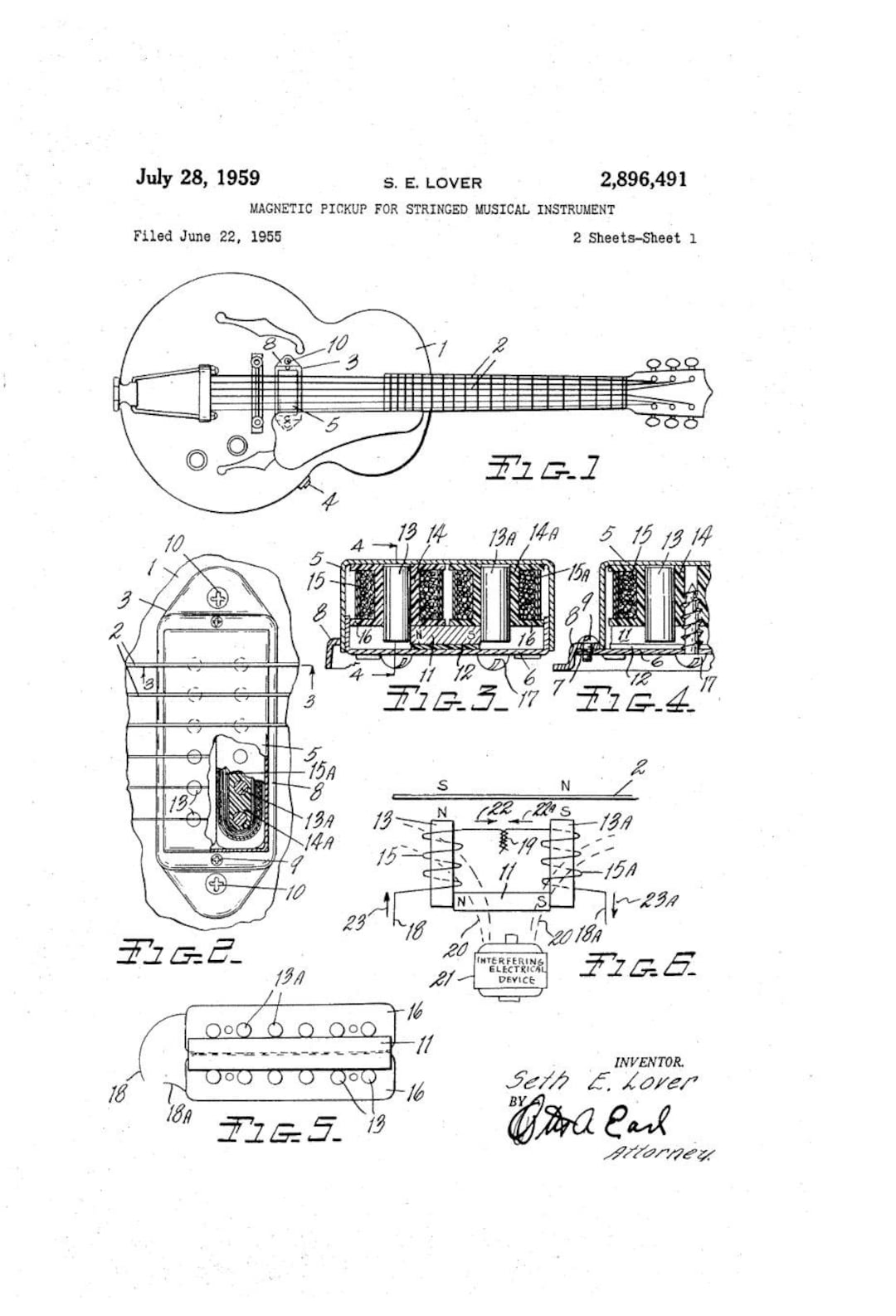 Gibson PAF, Patent, SVG, Gibson Patent, Gibson Humbucker, CRICUT ...
