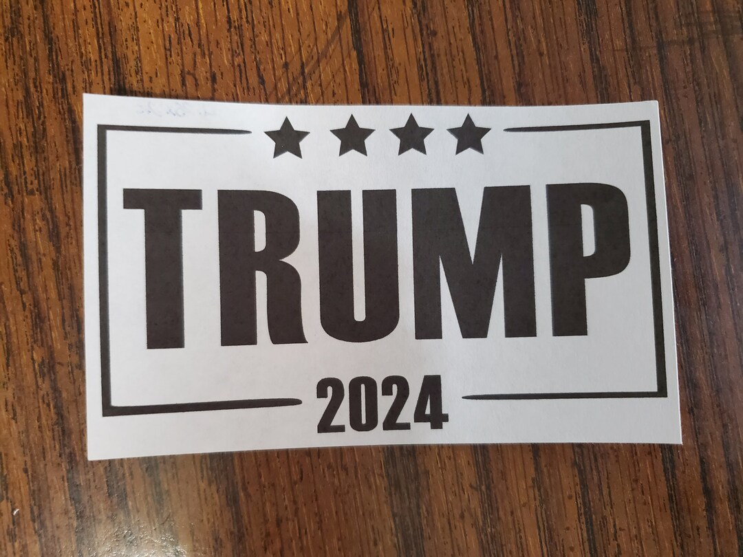 Trump 2024 Car Decal - Etsy