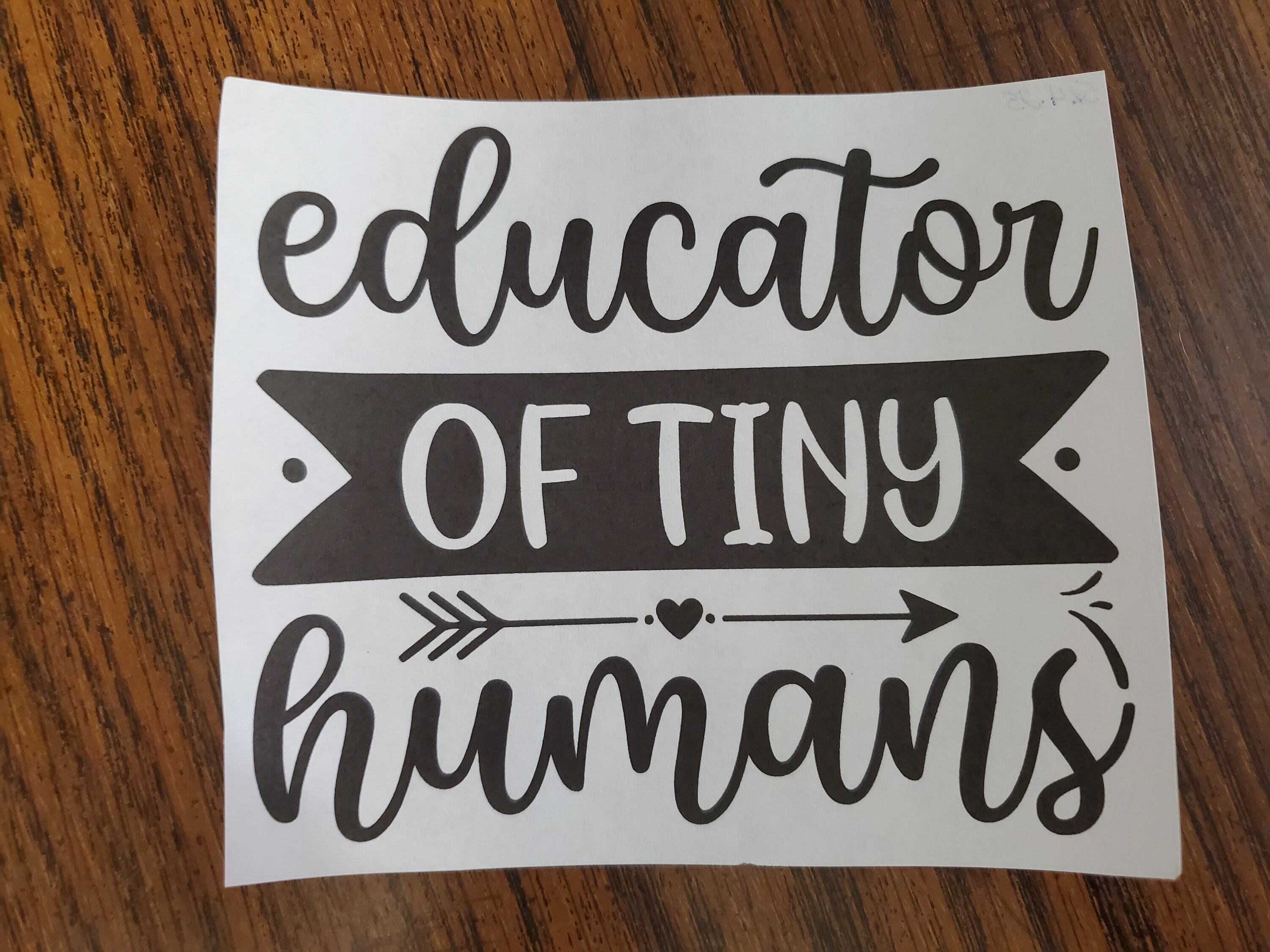 Educator of Tiny Humans Car Decal - Etsy