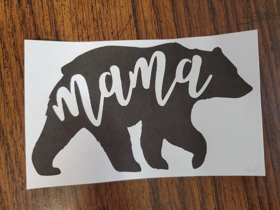 Mama Bear Car Decal - Etsy