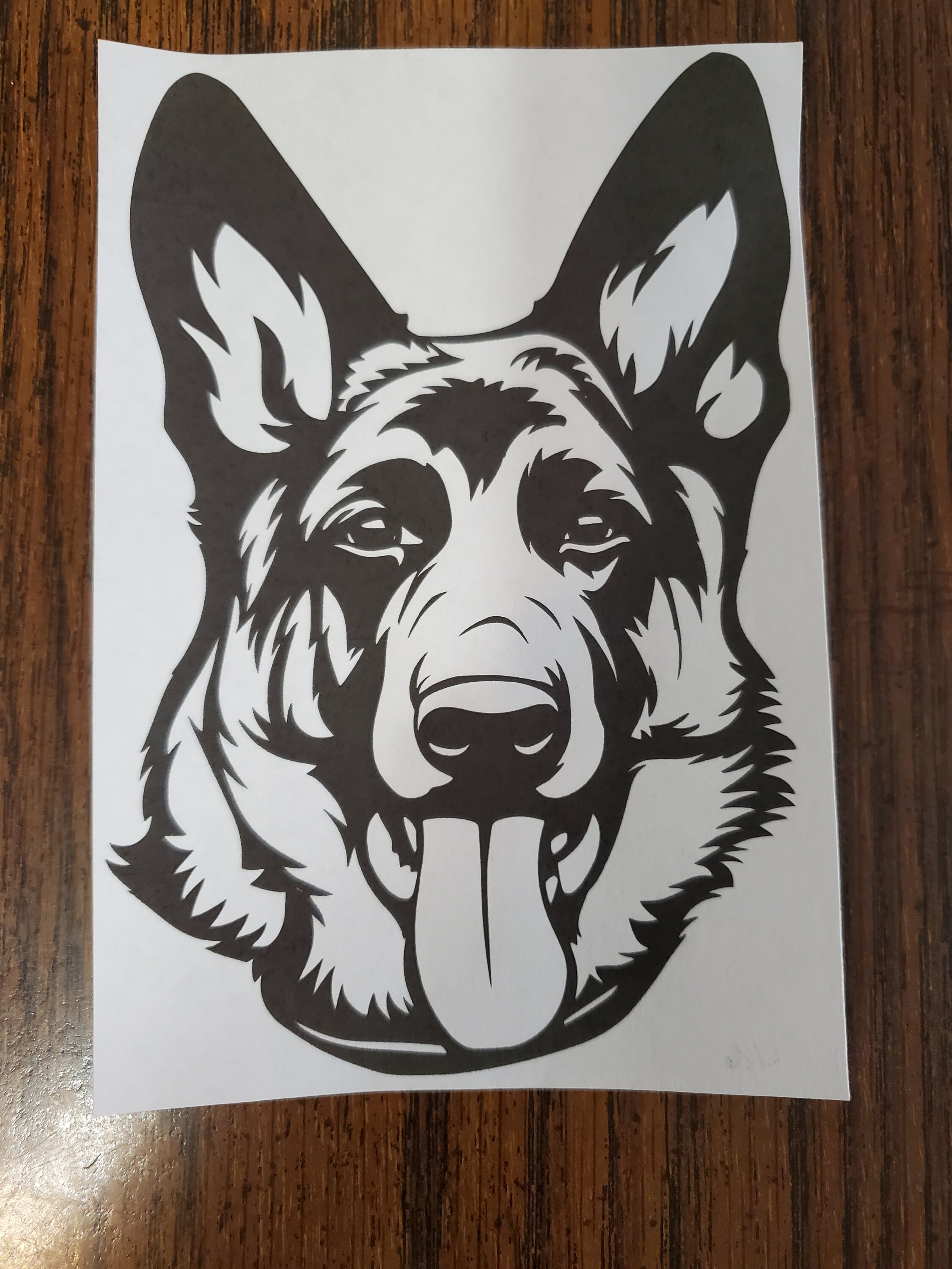 German Shepard Car Decal - Etsy