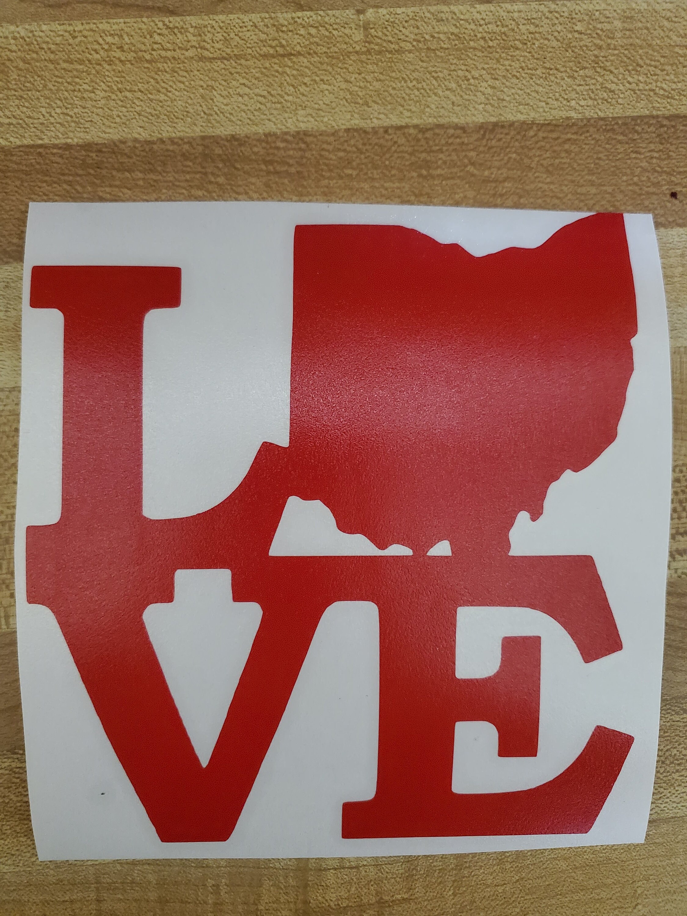 Love Ohio Car Decal - Etsy