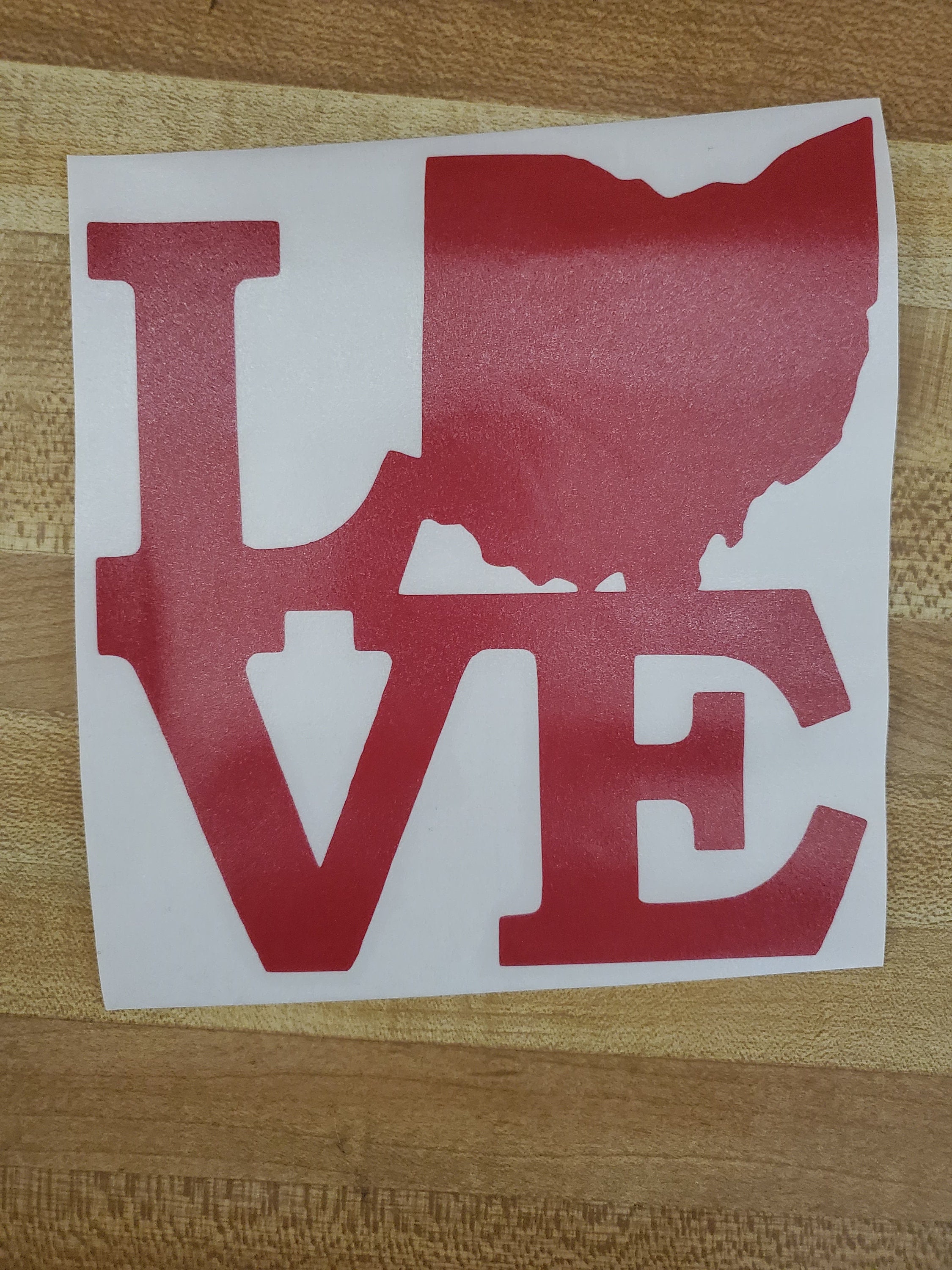 Love Ohio Car Decal - Etsy