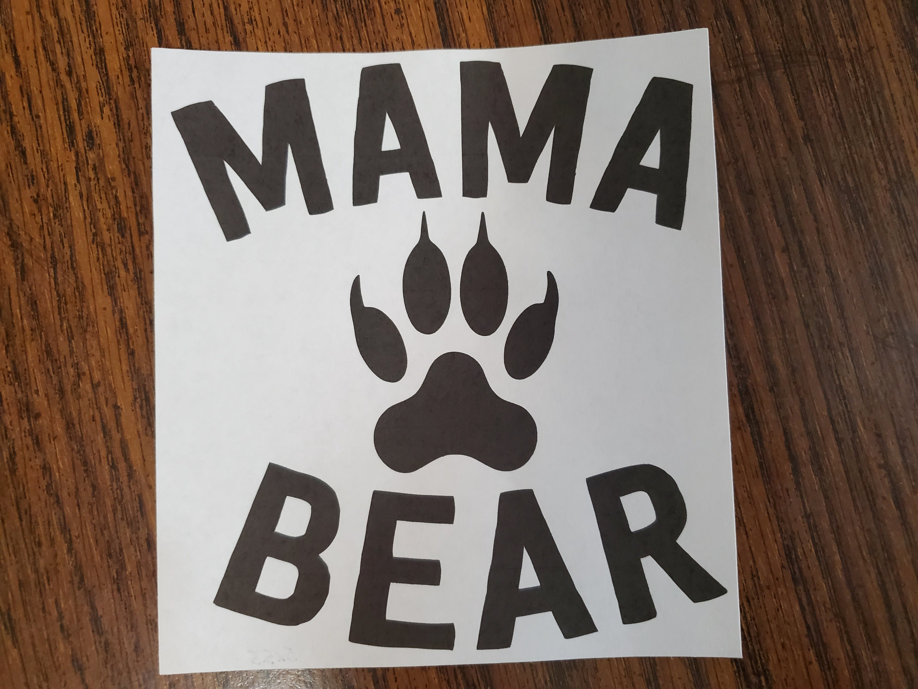 Mama Bear Car Decal - Etsy