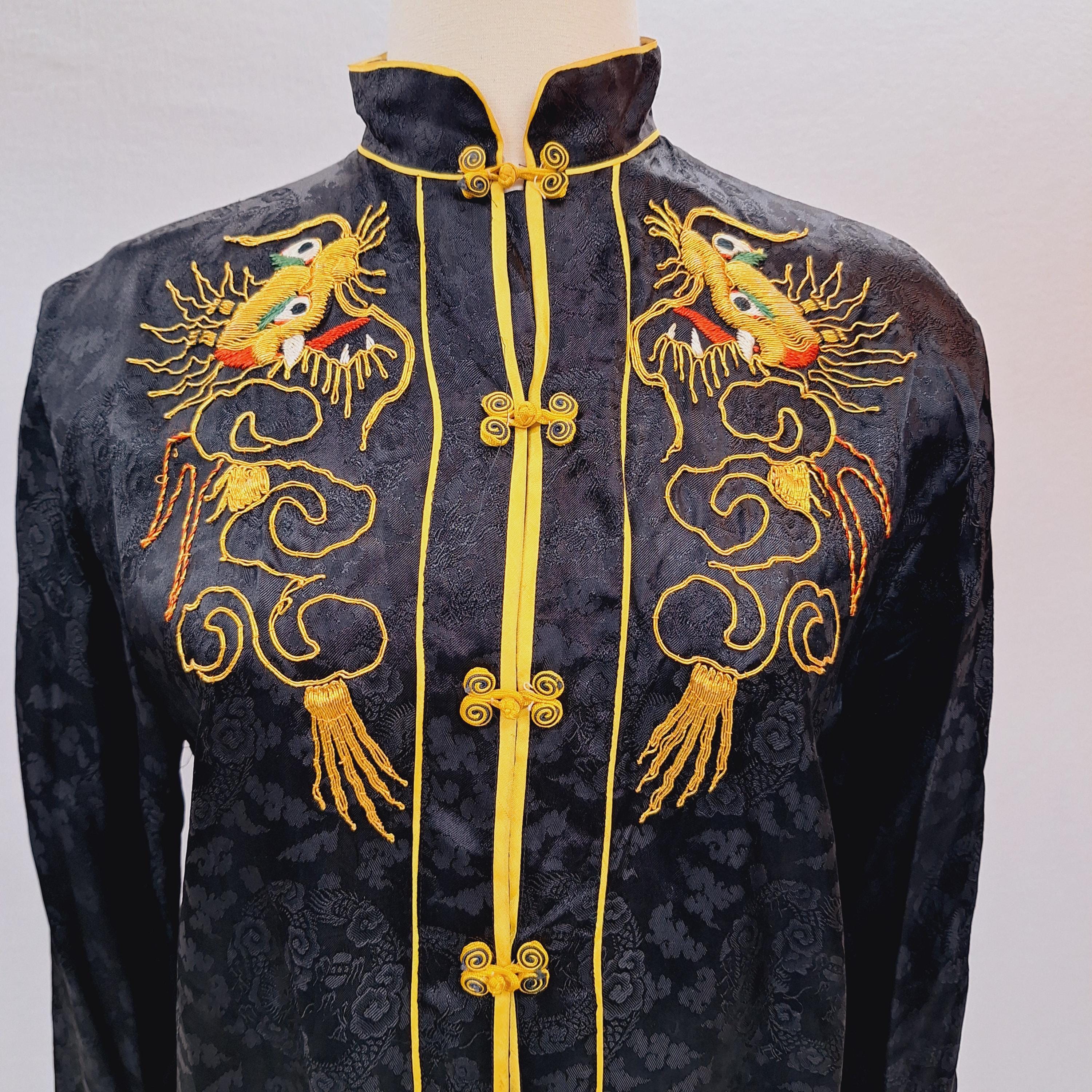 1950s-1930s Traditional Tang Chinese Jacket With Facing Li Standing ...