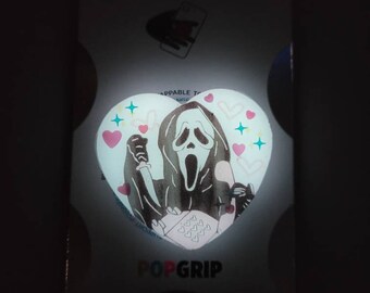 Ghost Face Pop Socket - Etsy