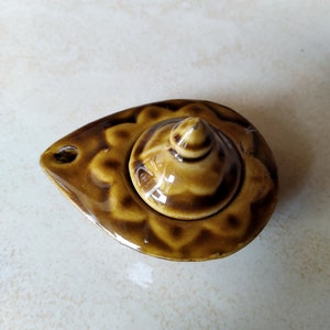 Ceramic Oil Lamp Pot Handmade Separate Lid Self Handle Home Lighting ...